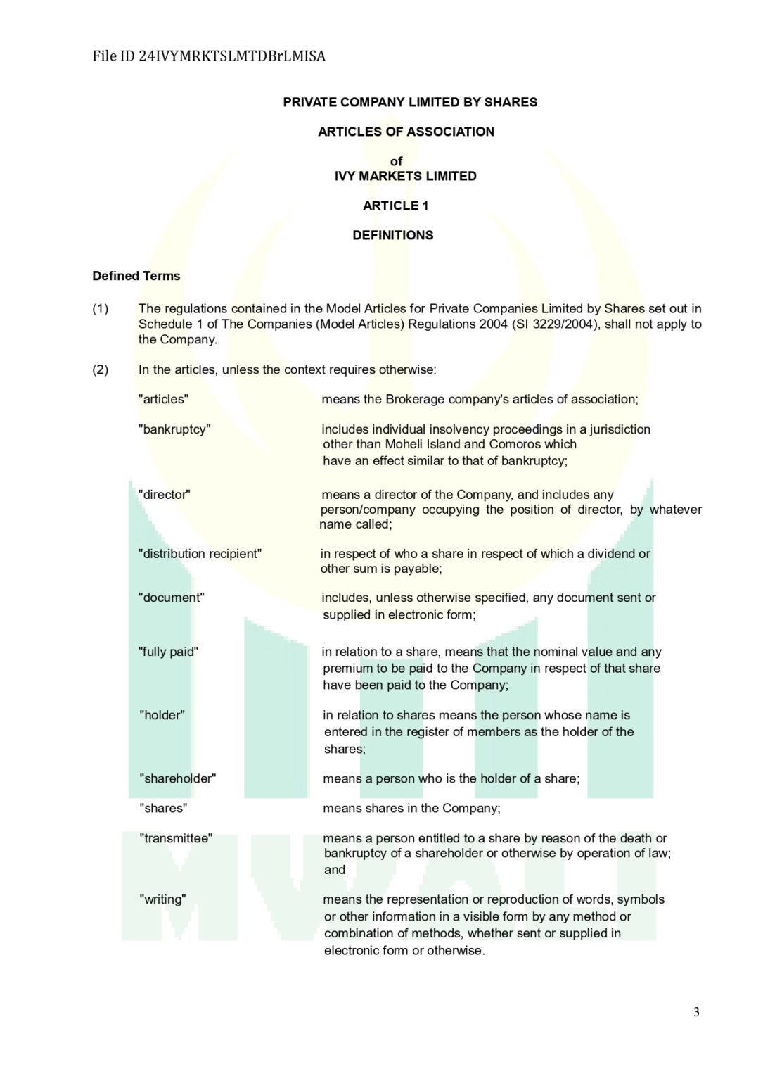 About us - IVY Markets