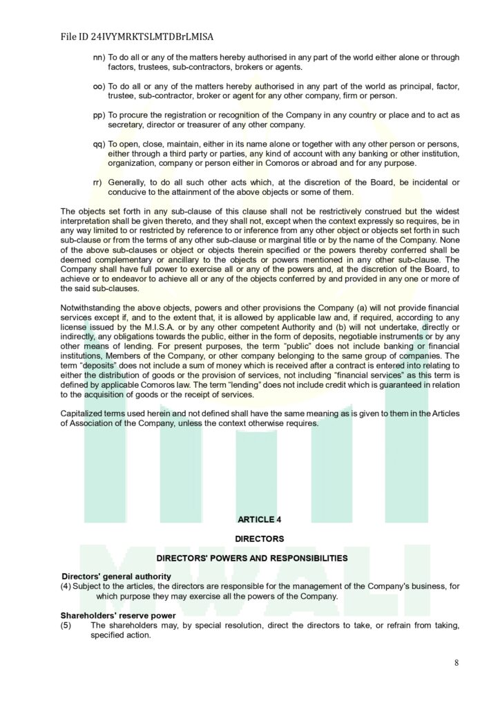 About us - IVY Markets